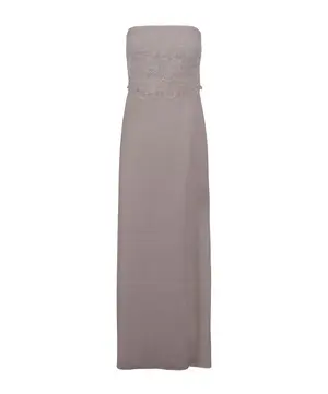Ermanno Scervino Lace-panel Strapless Maxi Dress
