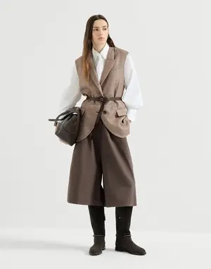 Brunello Cucinelli Sleeveless Belted Waistcoat - Brown