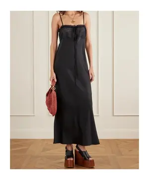 Chloé Lace Detail Slip Dress