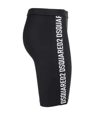 Dsquared2 Logo Print Biker Shorts