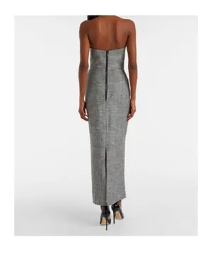 Maticevski Saucy Minx Cotton Midi Dress - Gray