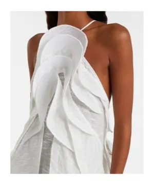 Maticevski Délice Wave Ruffled Maxi Dress
