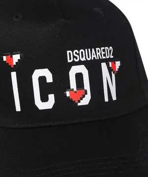 Dsquared2 Baseball Cap With Logo Print
