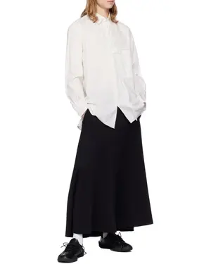 Y3 Long-sleeved Straight Hem Shirt