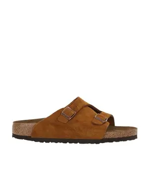 BIRKENSTOCK Zürich Buckle Detailed Slip-on Sandals - Brown