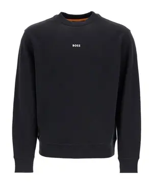 Hugo Boss Crew Neck Long Sleeve Sweatshirt - Black