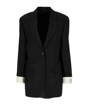 Prada Single-breasted Tailored Blazer - Black