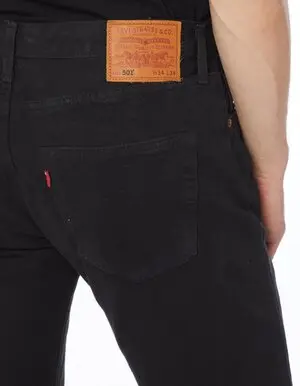 LEVI'S 501 Logo Patch Straight Leg Jeans