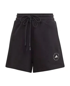 Adidas By Stella McCartney Logo-printed Drawstring Track Shorts - Black