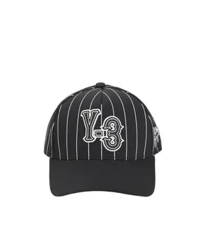 Y3 Pinstripe Cap - Black
