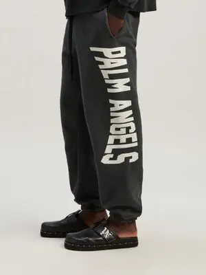 Palm Angels Logo Printed Drawstring Sweatpants