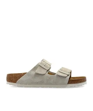 BIRKENSTOCK Arizona Buckled Flat Sandals - Gray