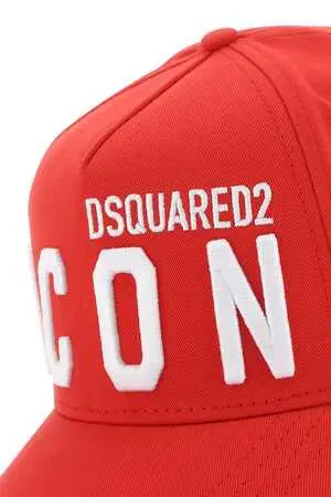 Dsquared2 Icon Logo Embroidered Distressed Baseball Cap