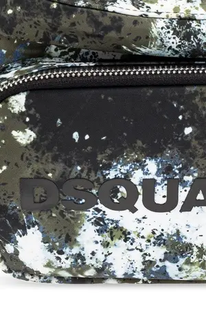 Dsquared2 Splatter-print Zipped Shoulder Bag