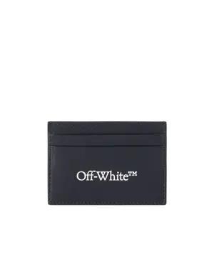 Off-White Bookish Logo Printed Cardholder - Black