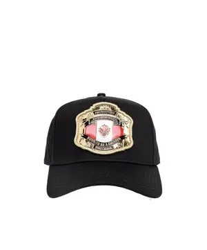 Dsquared2 Logo Patch Baseball Cap - Black