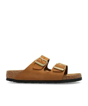 BIRKENSTOCK Arizona Soft Buckled Sandals - Brown