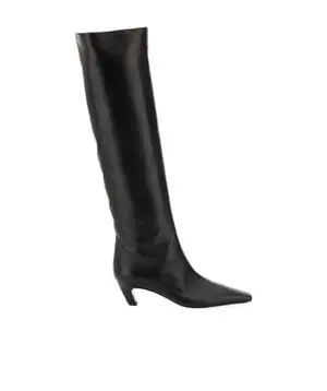 Khaite Davis Knee High Boots - Black