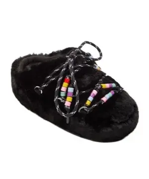Moon Boot Embellished Faux-fur Mules