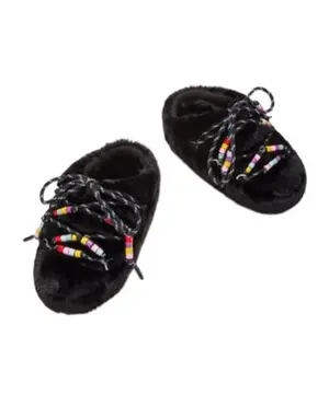 Moon Boot Embellished Faux-fur Mules
