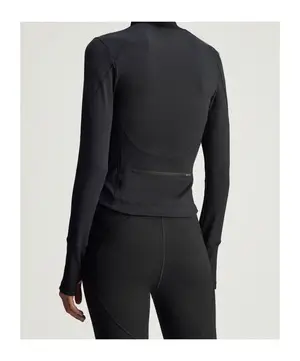 Adidas By Stella McCartney Perforated-detail Zip-up Training Midlayer