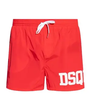 Dsquared2 Logo Swimming Trunks - Red