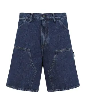 Carhartt Work In Progress Denim Shorts With Belt Loops - Blue