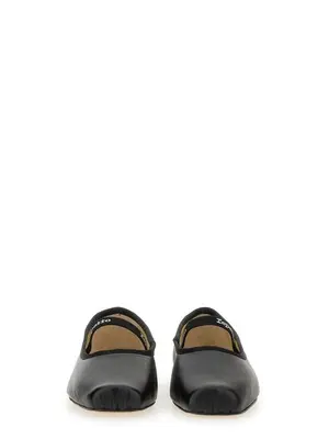Repetto Lisbeth Logo-strap Ballet Flats