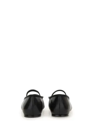 Repetto Lisbeth Logo-strap Ballet Flats