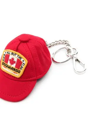 Dsquared2 Logo Baseball Cap Keyring