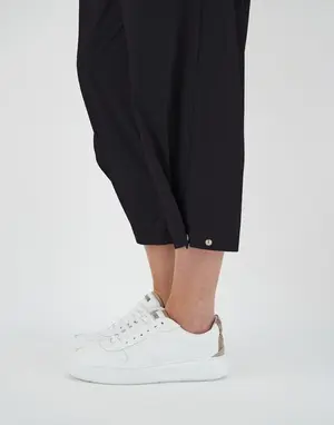 Herno Lightweight Drawstring Cropped Trousers