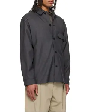 LEMAIRE Long-sleeved Button-up Tailored Overshirt