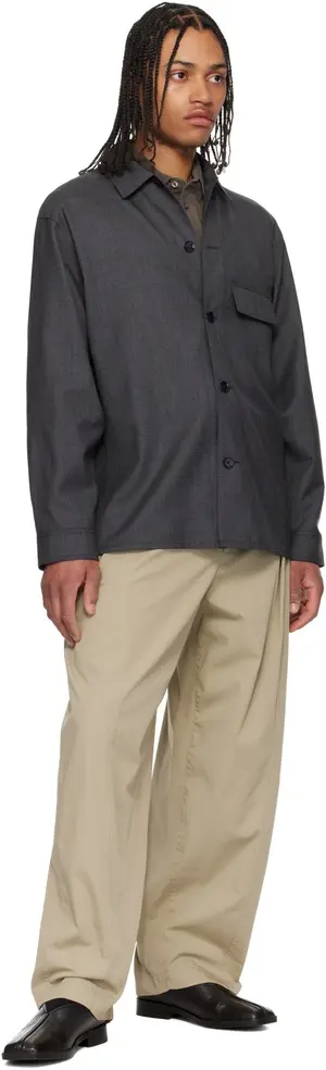 LEMAIRE Long-sleeved Button-up Tailored Overshirt