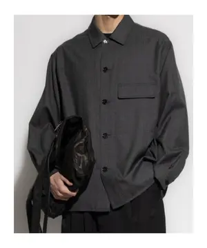 LEMAIRE Long-sleeved Button-up Tailored Overshirt