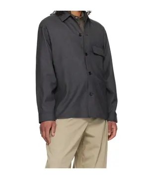 LEMAIRE Long-sleeved Button-up Tailored Overshirt