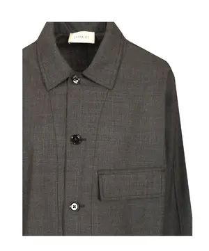 LEMAIRE Long-sleeved Button-up Tailored Overshirt