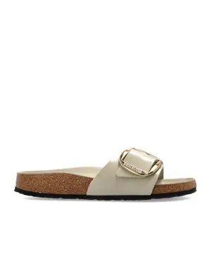 BIRKENSTOCK Madrid Big Buckle Flat Sandals - Nude