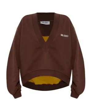Attico Layered Sweatshirt - Brown