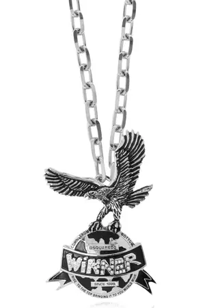 Dsquared2 Logo Charm Necklace
