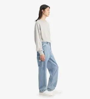 LEVI'S Logo Patch Straight-leg Jeans