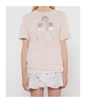 Isabel Marant Étoile Zewel" Logo Printed Crewneck T-shirt