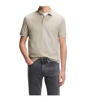 Hugo Boss Contrast-trim Logo Patch Polo Shirt