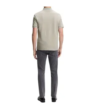 Hugo Boss Contrast-trim Logo Patch Polo Shirt