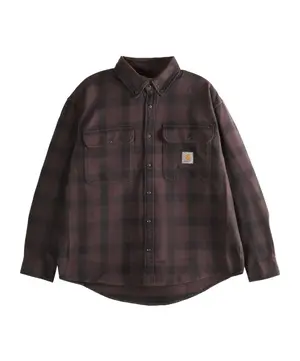 Carhartt Work In Progress Long-sleeved Curved Hem Shirt - Black