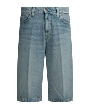 Carhartt Work In Progress Landon Oversized Denim Shorts - Gray