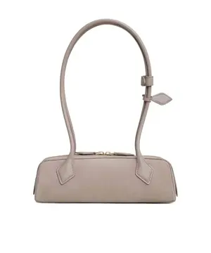 Alaïa Le Teckel Small Bi-material Bag In Leather