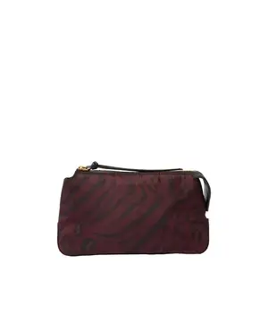 Pinko Leopard Printed Zipped Clutch Bag
