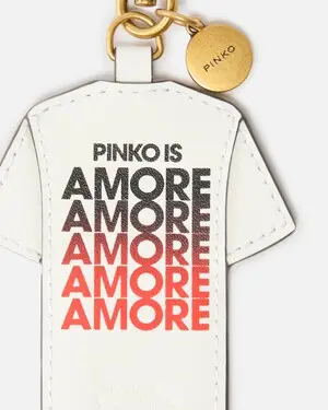 Pinko Printed T-shirt Charm Keyring