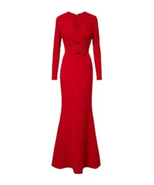 Elie Saab Bow-detail Cady Gown