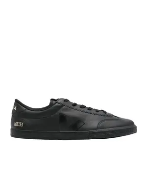 VEJA Volley Signature Lace-up Sneakers - Black